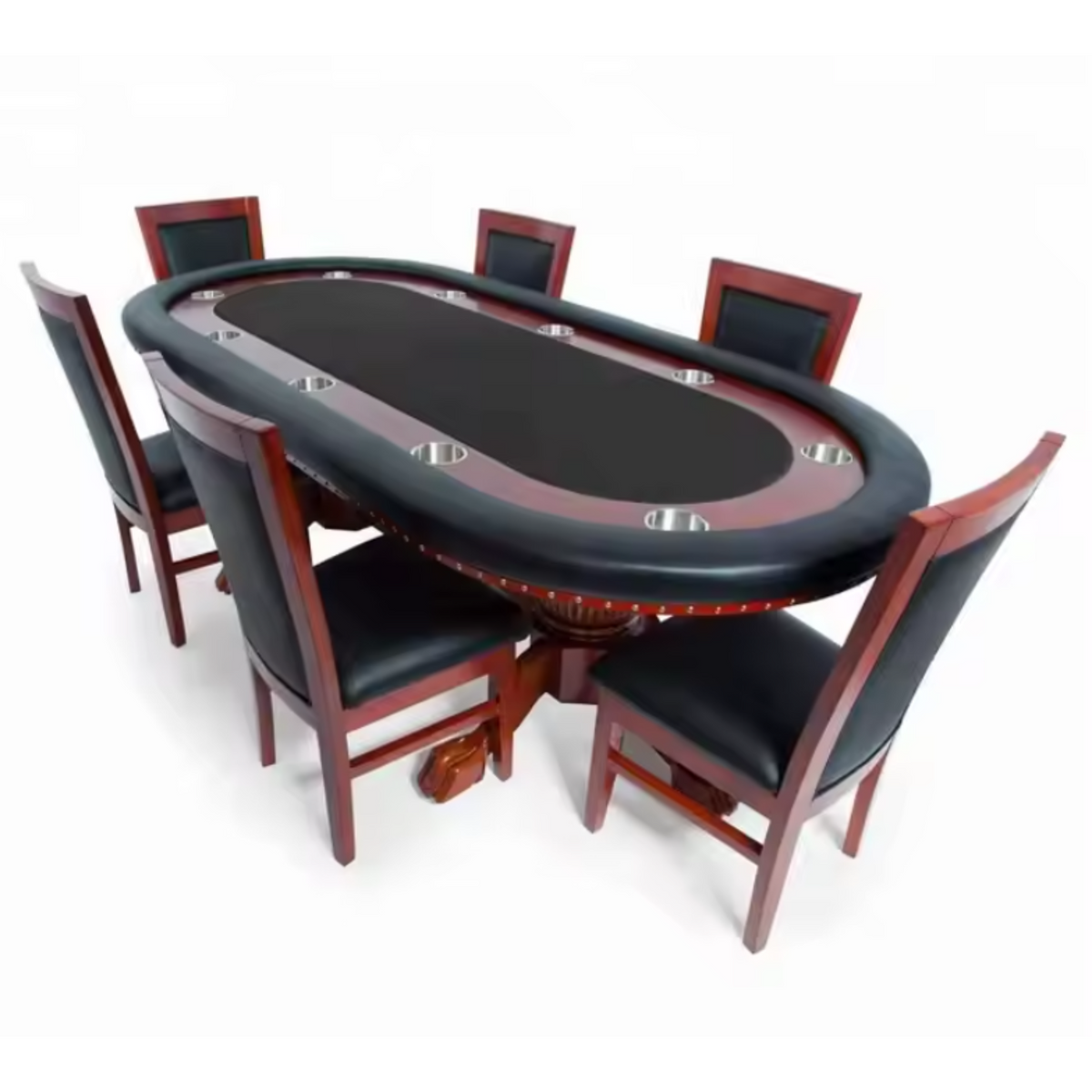 RoyalOak Prestige Poker Table Set — The Billiard Haven