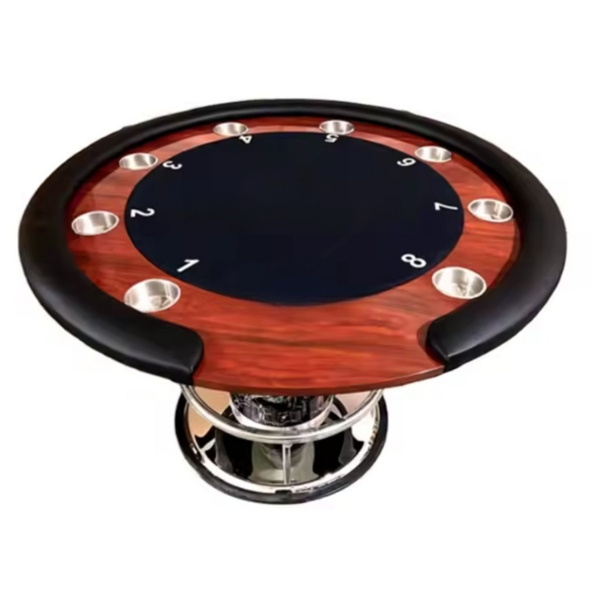 NeroVault Elite Round Poker Table — The Billiard Haven